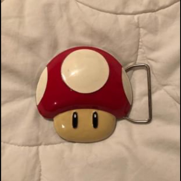 Nintendo | Accessories | Super Mario Mushroom One Up Belt Buckle | Poshmark